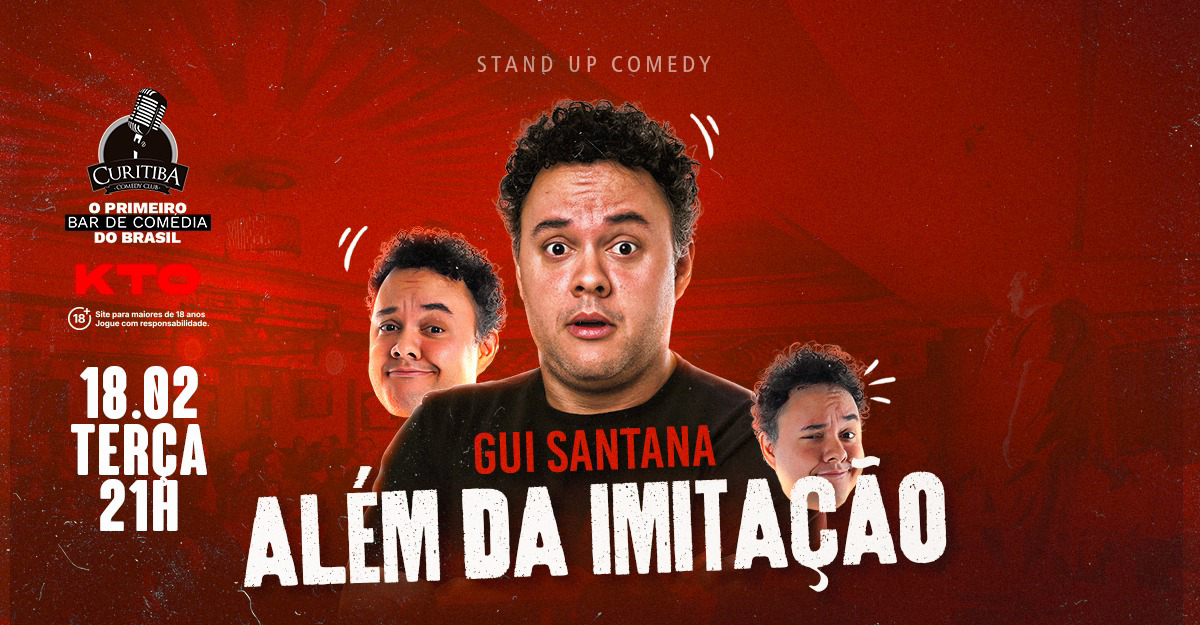 StandApp Ingressos - ALÉM DA IMITAÇÃO - Gui Santana - Comédia Stand Up